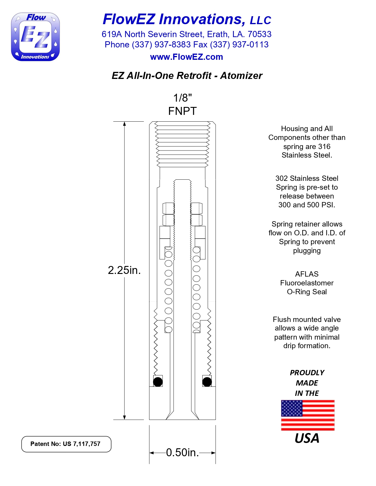 EZ All-In-One – Retrofit Atomizer for Louisiana Industrial Plants